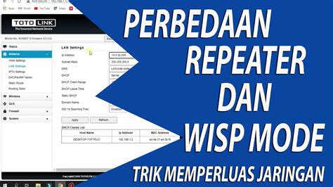 Perbedaan Repeater Dan Wisp Mode Untuk Memperluas Jaringan Hotspot Youtube