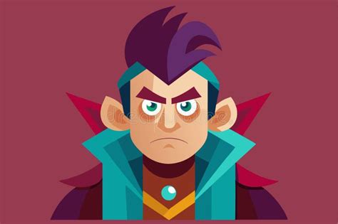 A Character With A Jealous Expression Stands Out With Bold Colors And