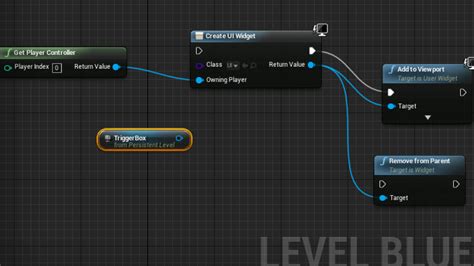 how do i display text prompting which key to press when entering a trigger box unrealengine