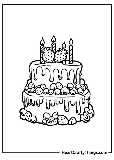 Cake Coloring Pages Artofit