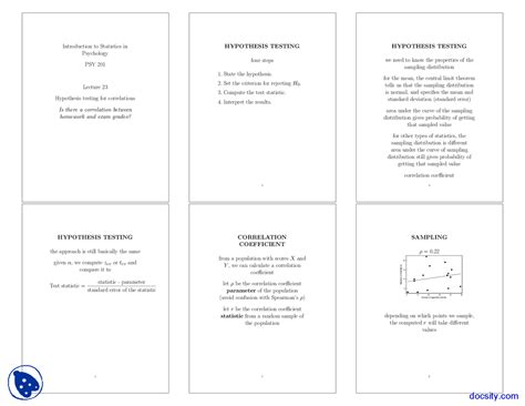 Hypothesis Testing For Correlations Introduction To Statistics In