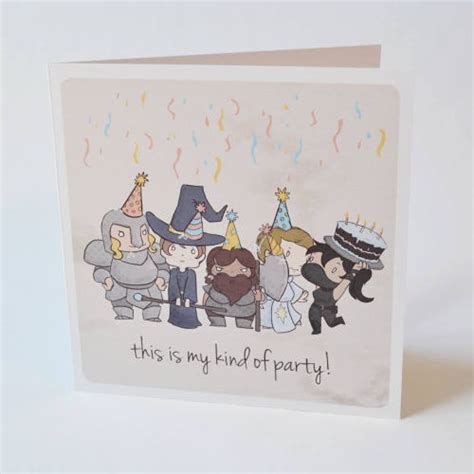 Geeky Birthday Card Level Up Design Sweet Nerdy Fantasy Etsy
