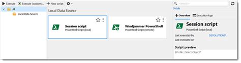Script Dashboard Devolutions Documentation