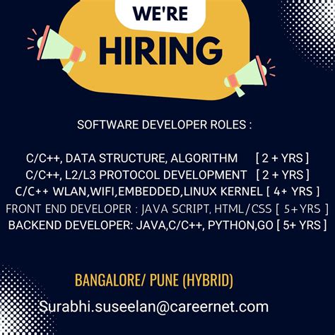 Surabhi Suseelan On Linkedin Hiring Softwaredevelopers