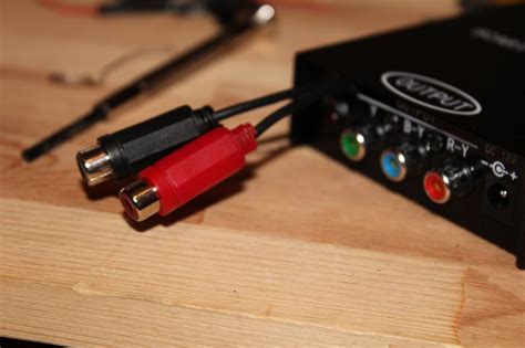 Fitting External Audio Jacks To A Rgb To Component Transcoder