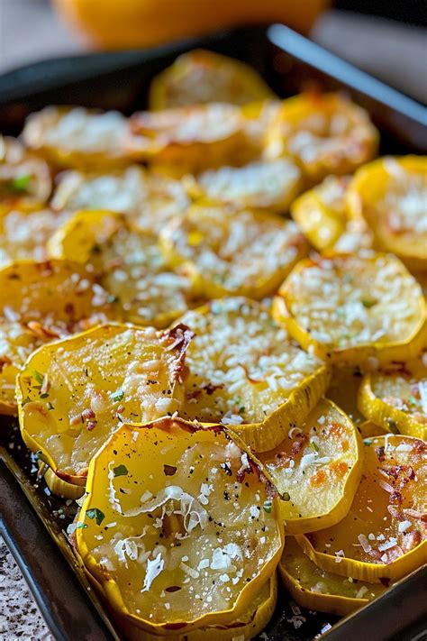 Baked Yellow Squash With Parmesan Topping Recipe An Organized Chaos