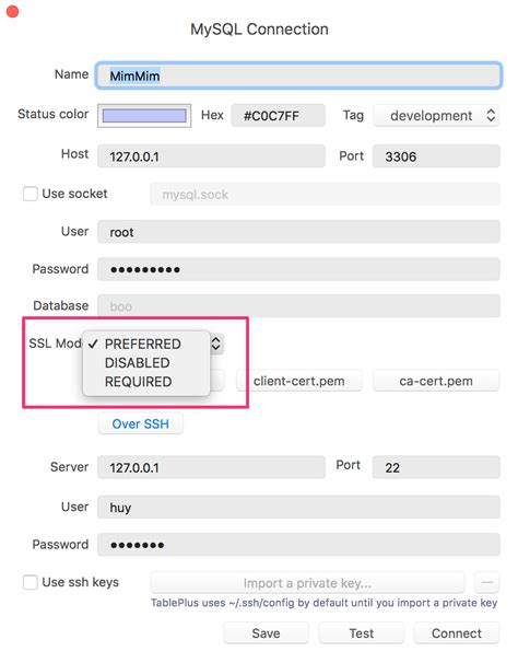 ssl connection error protocol version mismatch · issue 55 · tableplus tableplus · github