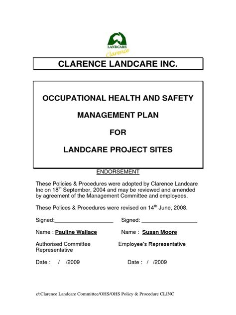 Pdf Oh And S Guideline Procedure Dokumen Tips