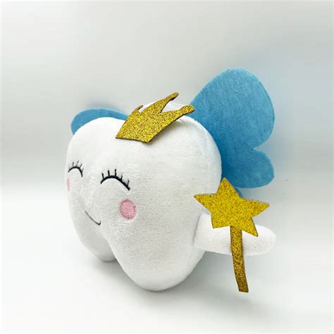 Cute Tooth Fairy Plush Toy Cartoon Soft Material Stuffed Pillow Funny