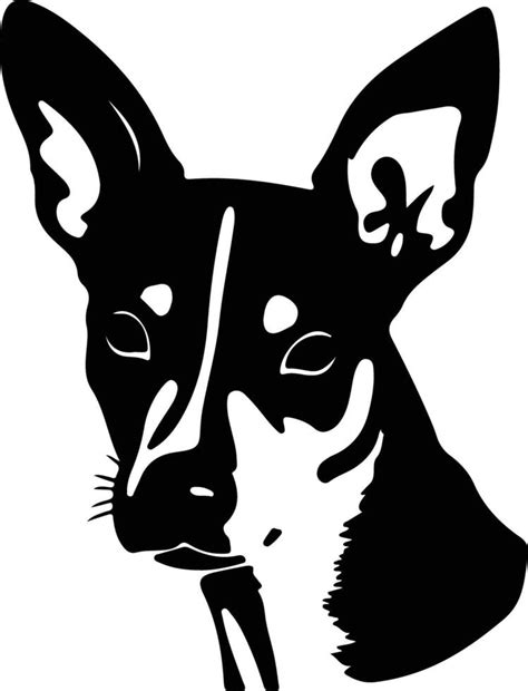 Rat Terrier Silhouette Portrait 38491616 Vector Art At Vecteezy