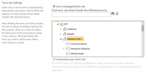 Creating A Managed Metadata Column In Sharepoint Online Enterprise Knowledge