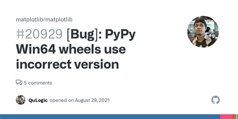 Bug Pypy Win64 Wheels Use Incorrect Version · Issue 20929