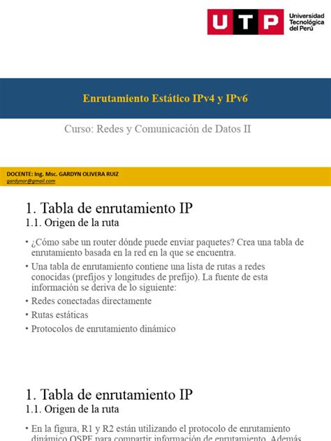 S13s1 Concepto De Enrutamiento Estatico Ipv4 Y Ipv6 Descargar