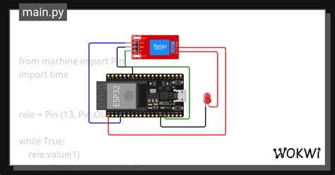 Programando Un Rele Con Led Wokwi Esp32 Stm32 Arduino Simulator