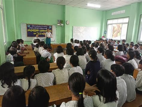 ဆိပ်ကြီးခနောင်တိုမြို့နယ်၌ ကျောင်းသား၊ ကျောင်းသူများ အသိပညာ