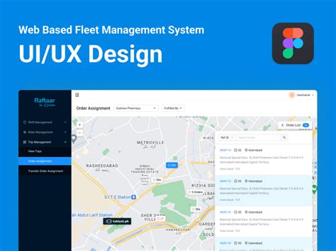 Fleet Management System Web Portal Uiux Design Figma Freelancer