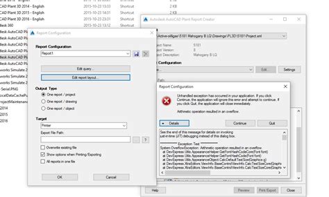 Report Creator Errorcrash Autodesk Community