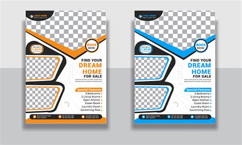 부동산 관련 디자인 현대 벡터 템플릿 기업 클린 크리에이티브 비즈니스 전단지 템플릿 전단지 디자인 또는 전단지 프리젠 테이션