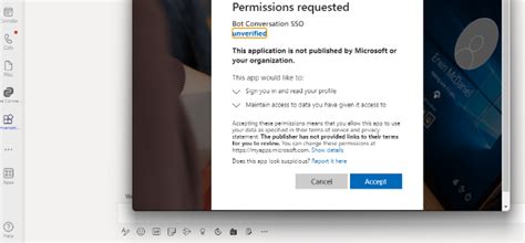 Oauth 20 C Sso Bot Framework Error In Teams Desktop And Web