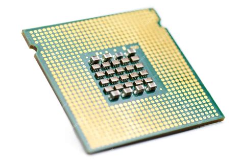 Cpu Central Processor Unit Isolated Premium Photo