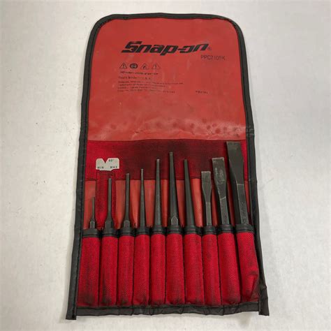 Snap On 11 Pc Punch Chisel Set PPC710BK Shop Tool Swapper