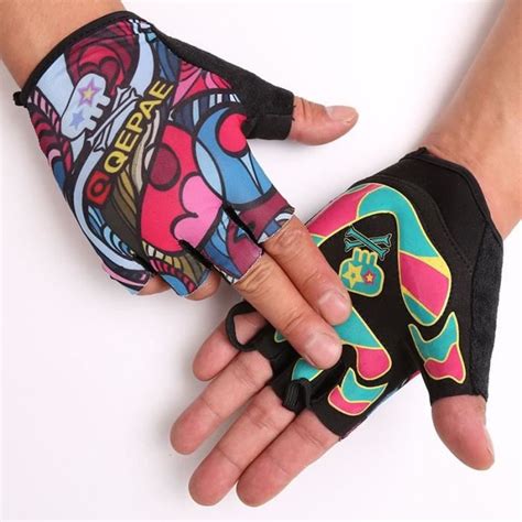 Gants De Cyclisme 057 Demi Doigt Antidérapants Antichocs Gel