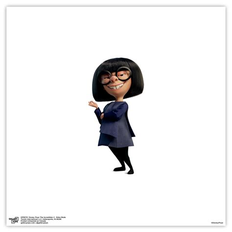 Gallery Pops Disney Pixar The Incredibles Edna Mode Wall Art Unframed Version X