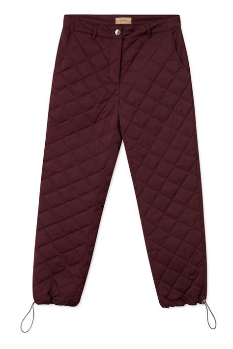 Rue De Tokyo Burgundy Pepper Wattierte Hose