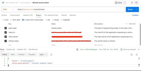 Unable To Refresh Token Custom Application Oauth20 Error