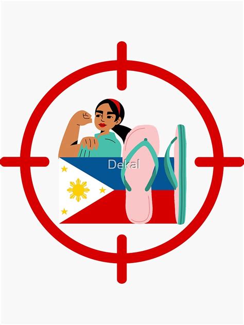 Philippines Filipino Mother Slipper Decal Sticker For Sale By Dekal