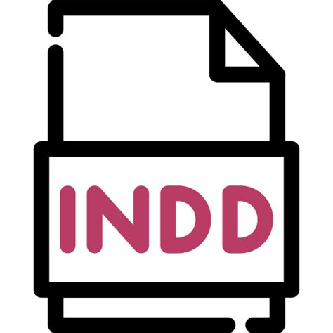 Indd File Generic Color Outline Icon