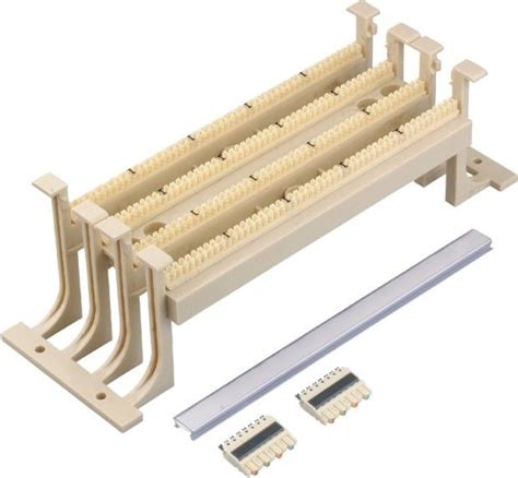 Cat5e 110 Punch Down Block Wiring Block Wall Mount With Legs Ivory Color Yh5031