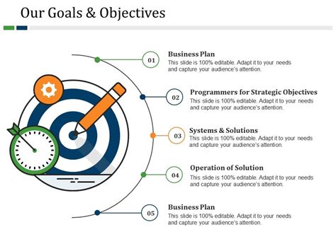 Our Goals And Objectives Powerpoint Slide Ideas PowerPoint Shapes PowerPoint Slide Deck