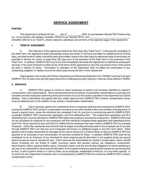 Free 11 Outsourcing Services Agreement Templates In Pdf Ms Word
