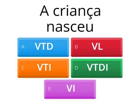 Vl Vi Vtd Vti E Vtdi Quiz