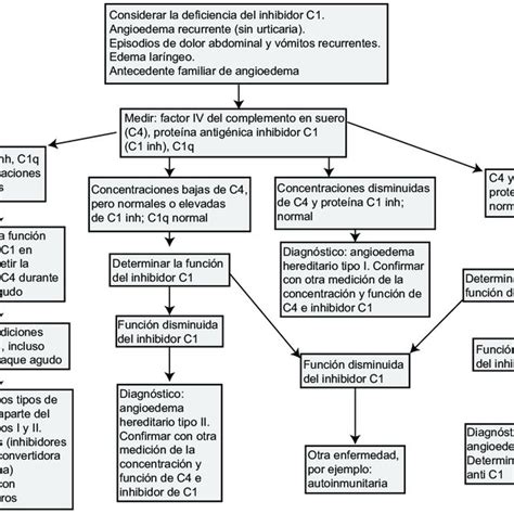 Algoritmo Diagnóstico Del Angioedema Adaptado De Bowen T Cicardi M