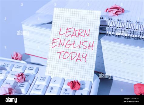 Sign Displaying Learn English Today Business Approach Gain Or Acquire
