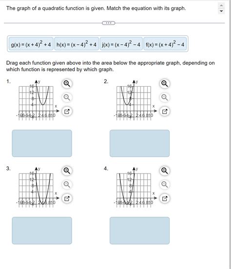 Solved The Graph Of A Quadratic Function Is Given Match The Chegg