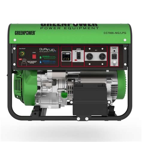 قیمت و مشخصات موتور برق گازسوز گرین پاور مدل Cc7000 Ng Lpg زیراکو