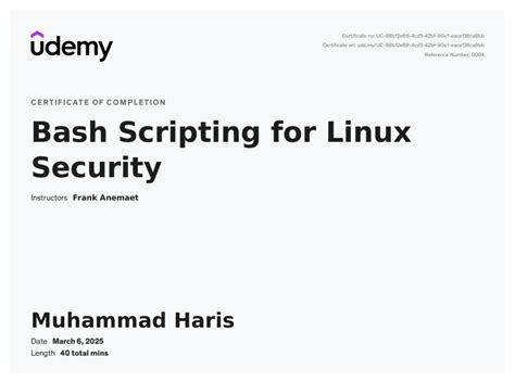 Linuxcertification Bashscripting Careergrowth Muhammad Haris