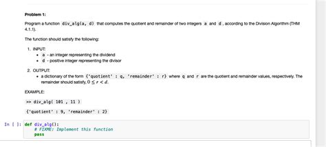 Solved Problem 1 Program A Function Divalga D That