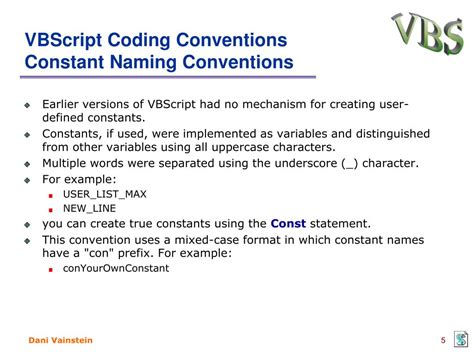 Ppt Vbscript Powerpoint Presentation Free Download Id5624787