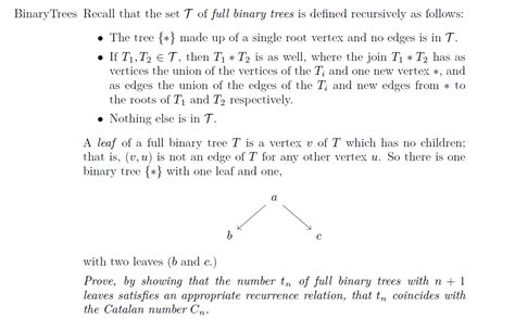 Binary Trees Recall That The Set T Of Full Binary