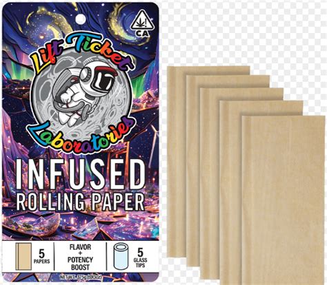 Lift Tickets Rainbow Zlushi Infused Rolling Paper Multipack With Glass Tips 5 The Kind Center