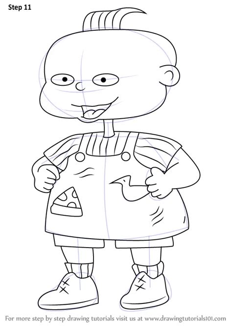 How To Draw Phil From Rugrats Rugrats Step By Step