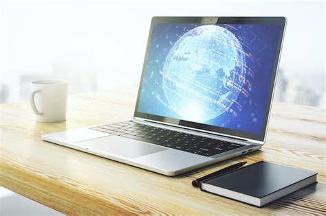 Premium Photo Abstract Creative Coding Illustration With World Map On