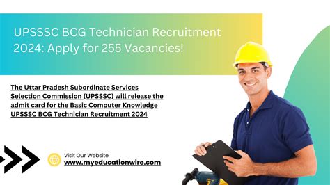Upsssc Bcg Technician Recruitment 2024 Apply For 255 Vacancies My Educationwire