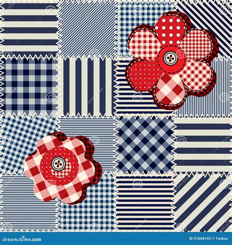 Striked Patchwork Pattern Cartoon Vector CartoonDealer Com 21668143