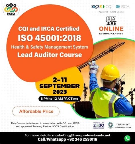 Afaque Ahmed Khan On Linkedin Iso450012018 Healthandsafetytraining
