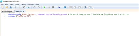 Appeler Des Fonctions Dans Un Script Powershell Depuis Un Fichier Psm1